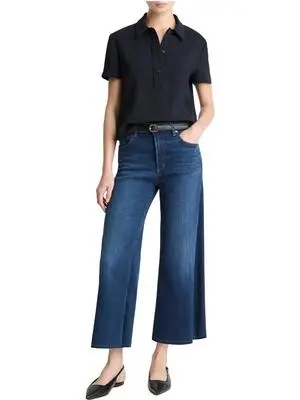 Vince Citizens Of Humanity Lyra Wide-leg Crop Jeans - Denim