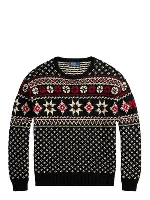 Polo Ralph Lauren Snowflake Knit Sweater - Black