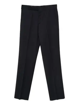 LARDINI Tailored Wool Trousers Grey
