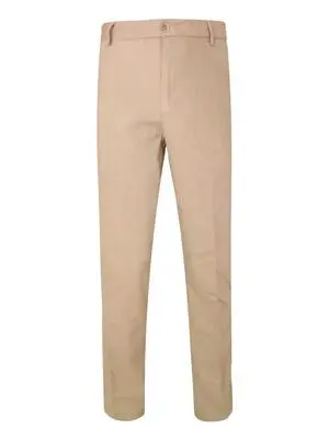120% Lino Button Trousers - Neutrals