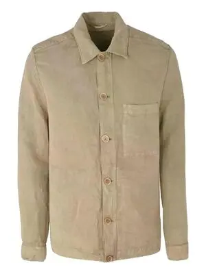 120% Lino Buttoned Pocket Jacket - Neutrals