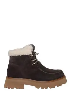 MICHAEL KORS 44mm Shearling Lace-Up Boots