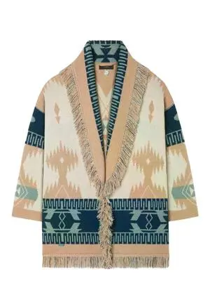 ALANUI Icon Jacquard Fringed Cardigan