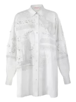 Carolina Herrera Embroidered Shirt - White