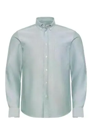 LOJA DAS MEIAS Button Long-sleeves Shirt - Green