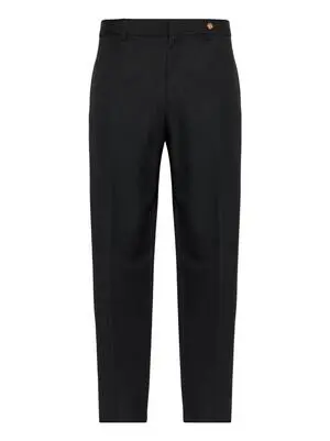 VERSACE Wool Pleated Trousers