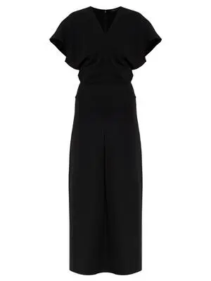ANINE BING V-neck Midi Dress - Black