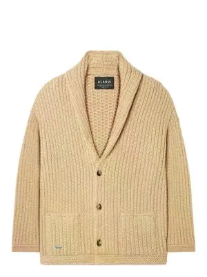 Alanui Buttoned Cardigan With Patch Pockets - Neutrals