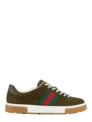 Gucci Ace Sneaker With Web - Green