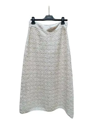 Dior Macrocannage Skirt - White