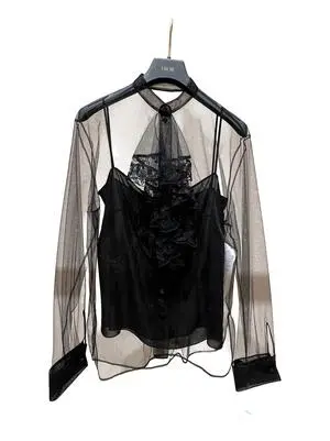 Dior Sheer Top - Black