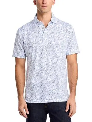 Peter Millar Oyster Roast Performance Polo Shirt - White