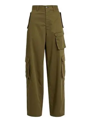 FRAME Cotton-twill Cargo Pants - Army Green