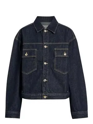 FRAME The Boxy Denim Jacket - Dark Denim