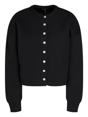 Rag & Bone Abby Modal-blend Scuba Cardigan - Black