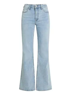 Rag & Bone Dahlia Mid-rise Flared Jeans - Light Denim