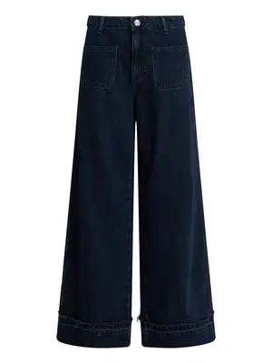 Rag & Bone Marina High-rise Wide-leg Jeans - Dark Denim
