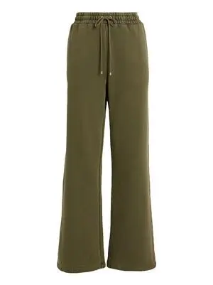 FRAME Cotton-blend Fleece Track Pants - Army Green