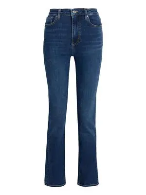 FRAME The Pencil High-rise Slim-leg Jeans - Mid Denim