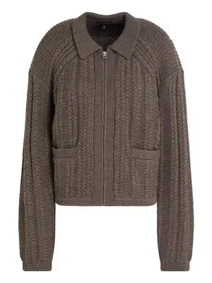 Rag & Bone Kerry Cable-knit Merino Wool Cardigan - Taupe
