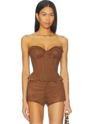 NANA JACQUELINE Hailey Top - Brown