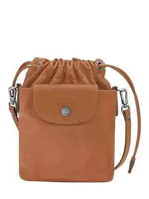 Longchamp Mini Le Pliage Xtra Drawstring Bucket Bag Brown