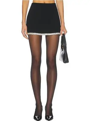 Alice + Olivia Rubi Embellished Mini Skirt - Black