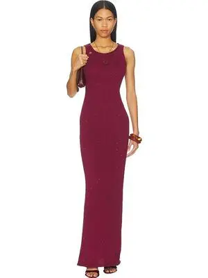 ASTA RESORT Natalia Maxi Dress - Port Sequin