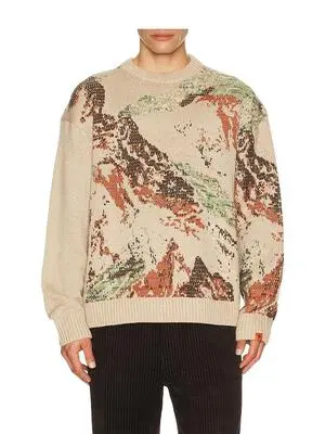 Scotch & Soda Loose Fit Pullover Sweater - Mountain Tannin