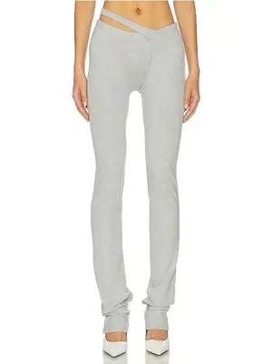 Ottolinger Ada Leggings In Grey - Grey Pinstripe