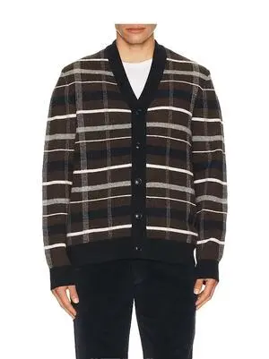 Barbour Kane Knitted Cardigan - Dark Oak