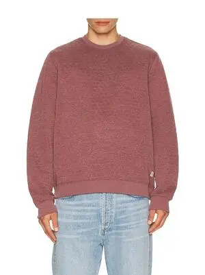 Marine Layer Corbet Quilted Sweater - Plum Steel