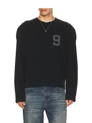 MISBHV 9 Padded Waffle Long Sleeve Tee - Black
