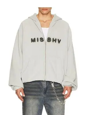 MISBHV Community Zipped Hoodie - Light Grey