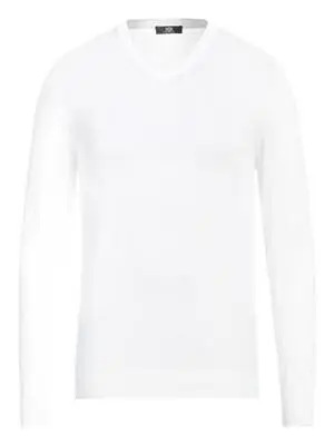 Alpha Studio Sweater Sea Island Cotton - White