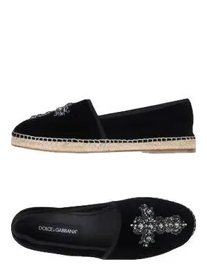Dolce & Gabbana Cotton Espadrilles - Black
