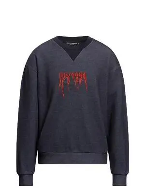 Dolce & Gabbana Crewneck Sweatshirt With Embroidered Detailing - Navy