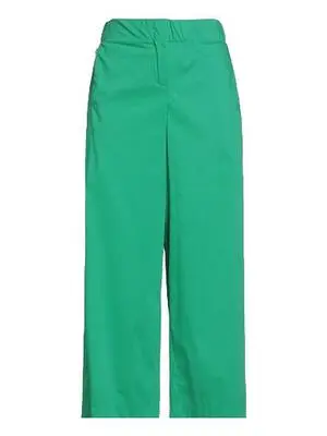 JIJIL Wide Leg Poplin Pants - Green