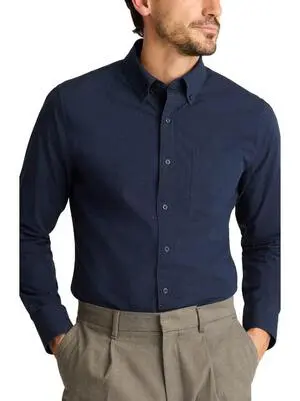 Bonobos Everyday Slim Fit Cotton Button-down Oxford Shirt - Navy Tweed