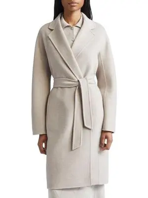 Max Mara Aceri Cashmere Belted Coat - Sand