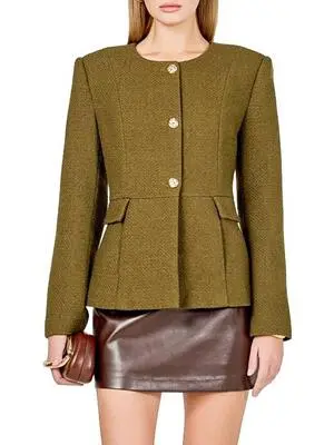 Endless Rose Collarless Blazer - Khaki