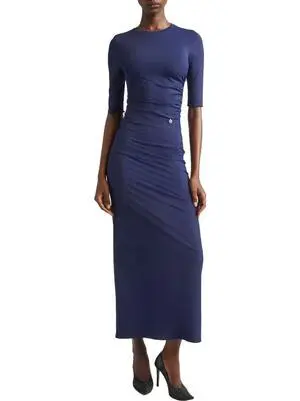 Stella McCartney Fluid Long Jersey Dress - Indigo