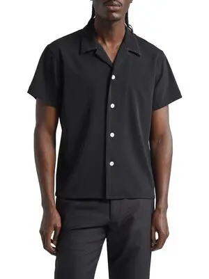 SECOND / LAYER Avenue Camp Shirt - Black