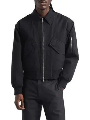 SECOND / LAYER Revival Water Repellent Flight Jacket - Black