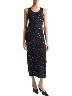 Altuzarra Geordie Crystal Embellished Jersey Dress - Black