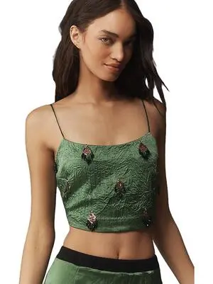 HOPE FOR FLOWERS BY TRACY REESE Beaded Cami - Green