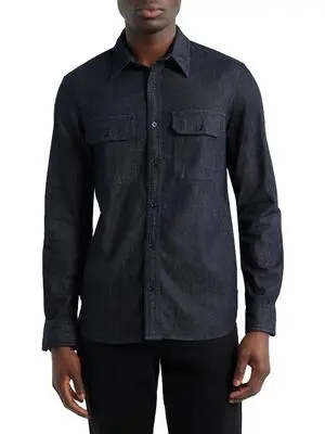Ag Aiden Denim Utility Button-up Shirt - Figueroa