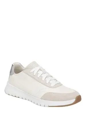 Vionic Uptown Nubuck Sneaker - Ivory/silver