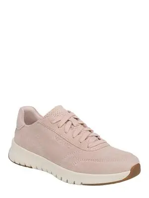 Vionic Uptown Metallic Suede Sneakers - Cameo Rose