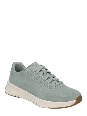 Vionic Uptown Metallic Suede Sneakers - Iceberg Green